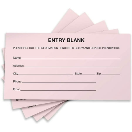 1500 Entry Forms - Includes 15 Blank Raffle Ticket Pads - Perfect for ...