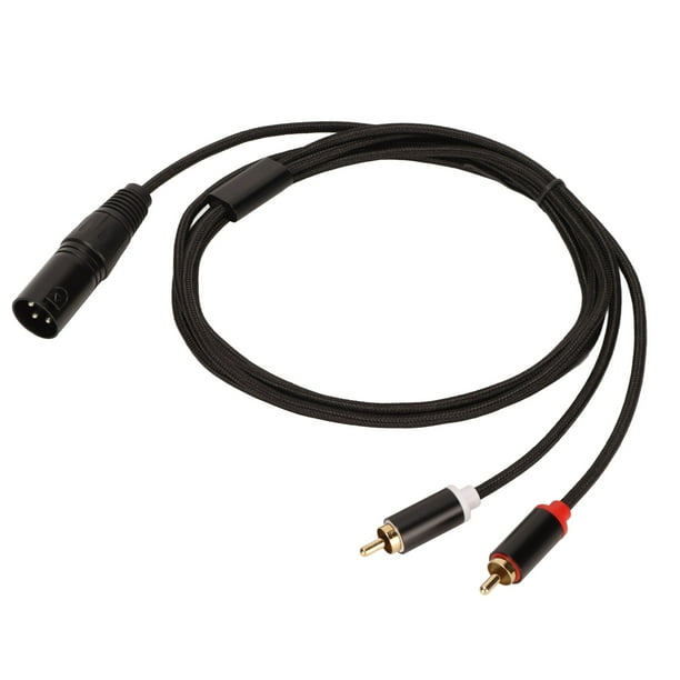 XLR Male To 2 Cable, HiFi Clear Lossless XLR Y Splitter Cord 3 Pin XLR ...