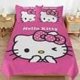 Cartoon Hello Kitty Sheet Set - Super Soft 3 Piece Bedding Set ...