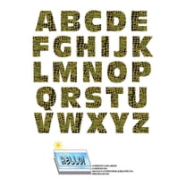 Alphabet Letters Uppercase Giraffe Print Animals SLAP-STICKZ(TM ...