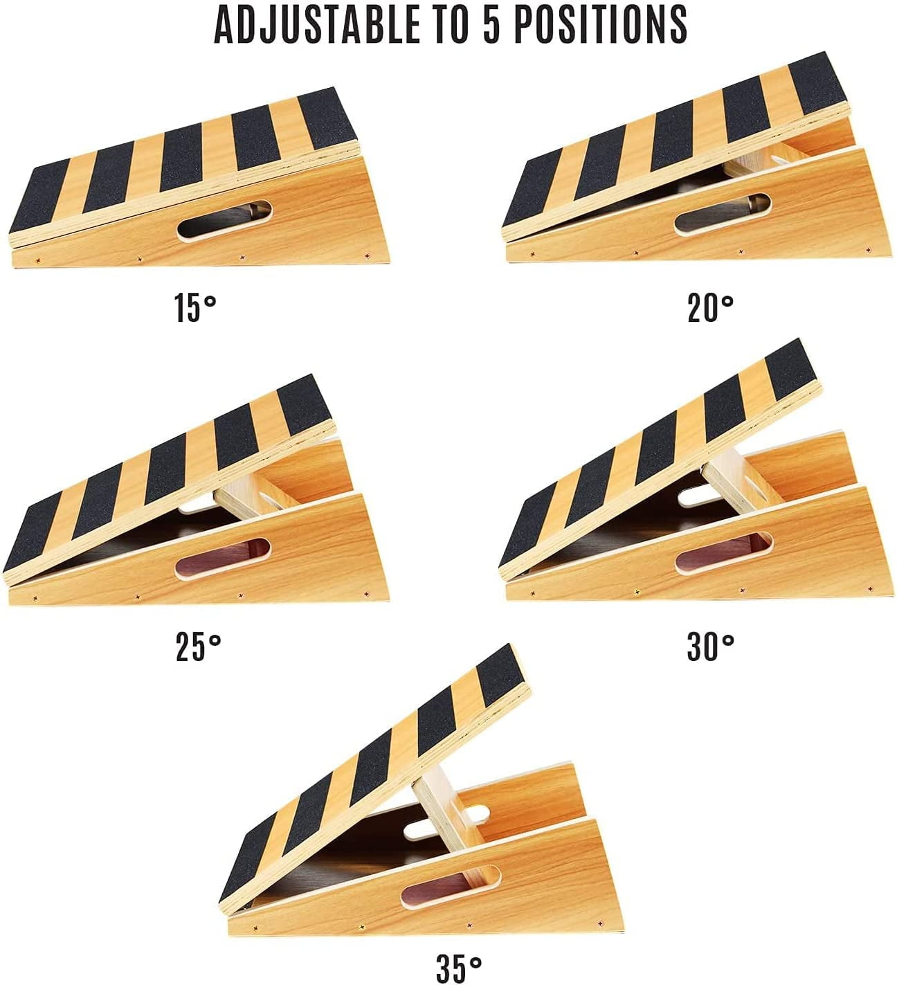 Wood Slant Board 22 Degrees