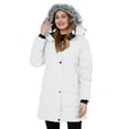 Wantdo Women's Winter Puffer Jacket with Hood, Plus Size XL, White ...