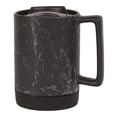 Home Essentials 15.5 fl oz Black Marble Travel Mug with Silicone Base ...