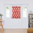 Bell Gift Gold Pattern Door Curtain Sheer Privacy Light Filtering ...