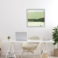Stupell Industries Bloom Serene Layered Landscape White Framed Giclee ...