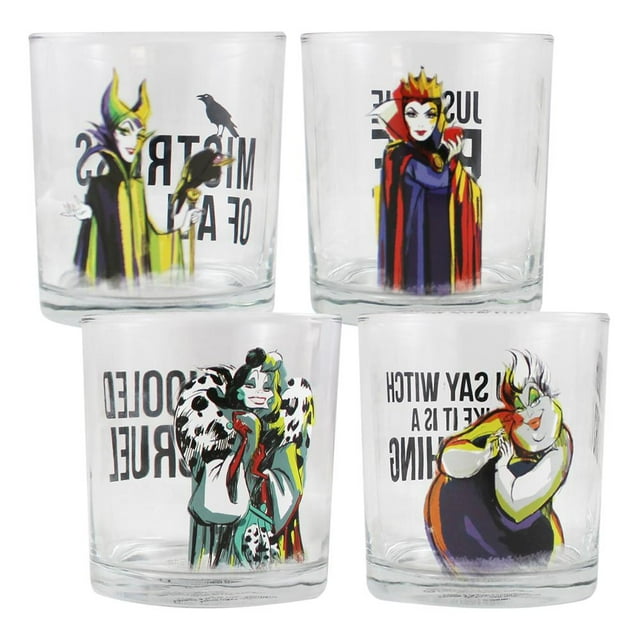 Disney Villains 4 pc. 10 oz. Glass Set - Walmart.com