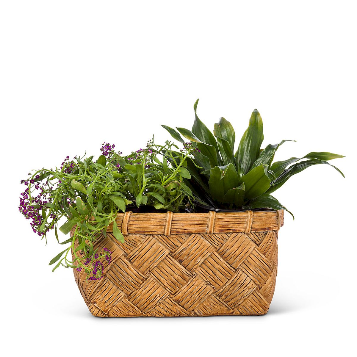 Set of 6 Small Wide Weave Rectangle Planter - Walmart.com