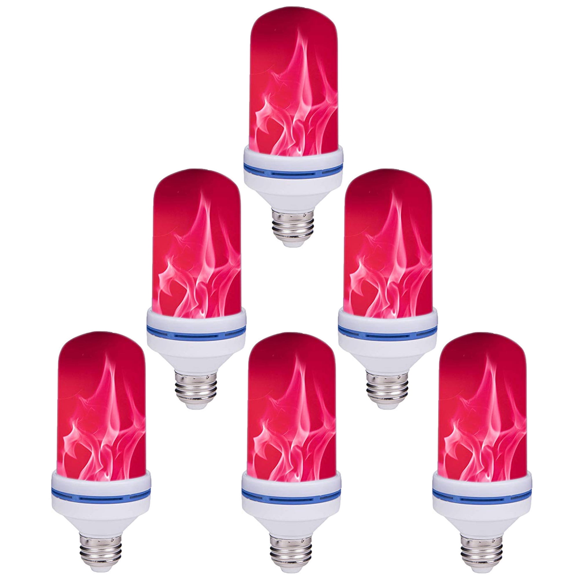 LELINTA 1-20Pcs 4 Modes Upside Down Flame Lamps E26 LED Flicker Flame ...