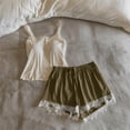 AGKIZG Women Lace Cami Pajama Set with Chest Pad for Daily Wear ...