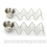 2LB Depot Taco Holder Stand with Salsa Cup - Premium Stainless Steel ...