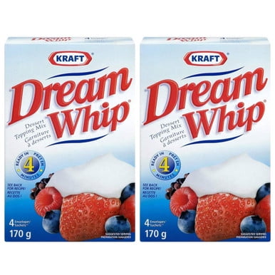 Dream Whip Dessert Topping Mix, 170g/6oz, 2-Pack {Imported from Canada ...