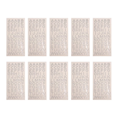 Redempat 10 Sheets English Letters Sticker DIY Ornament Numbers Decals ...