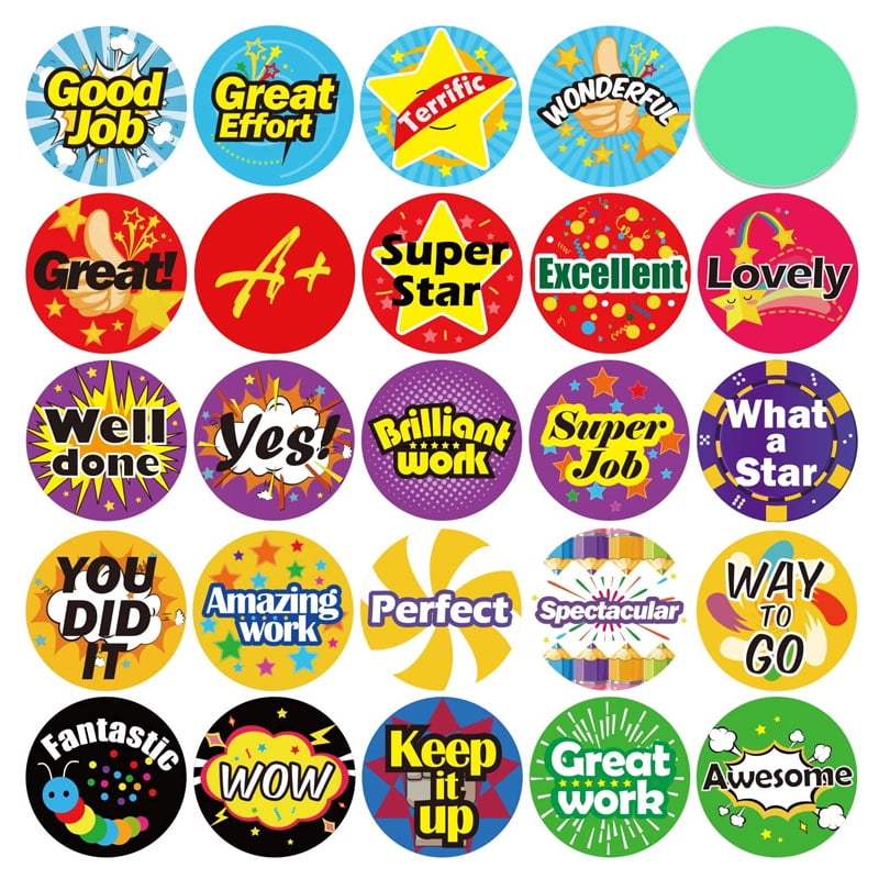 Stickers motivacionales para premiar a los maestros de los niños JAMW ...
