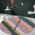 11X11 Handmade Rug, Living, Bed, room, Round Carpet, Geometric Design ...