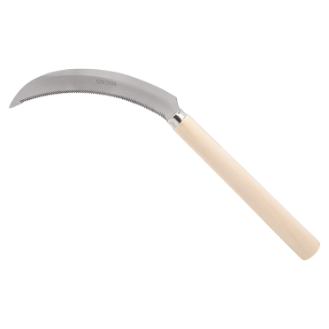 Barnel 13" Wood Handle Serrated Landscape and Harvest Knife/Sickle ...