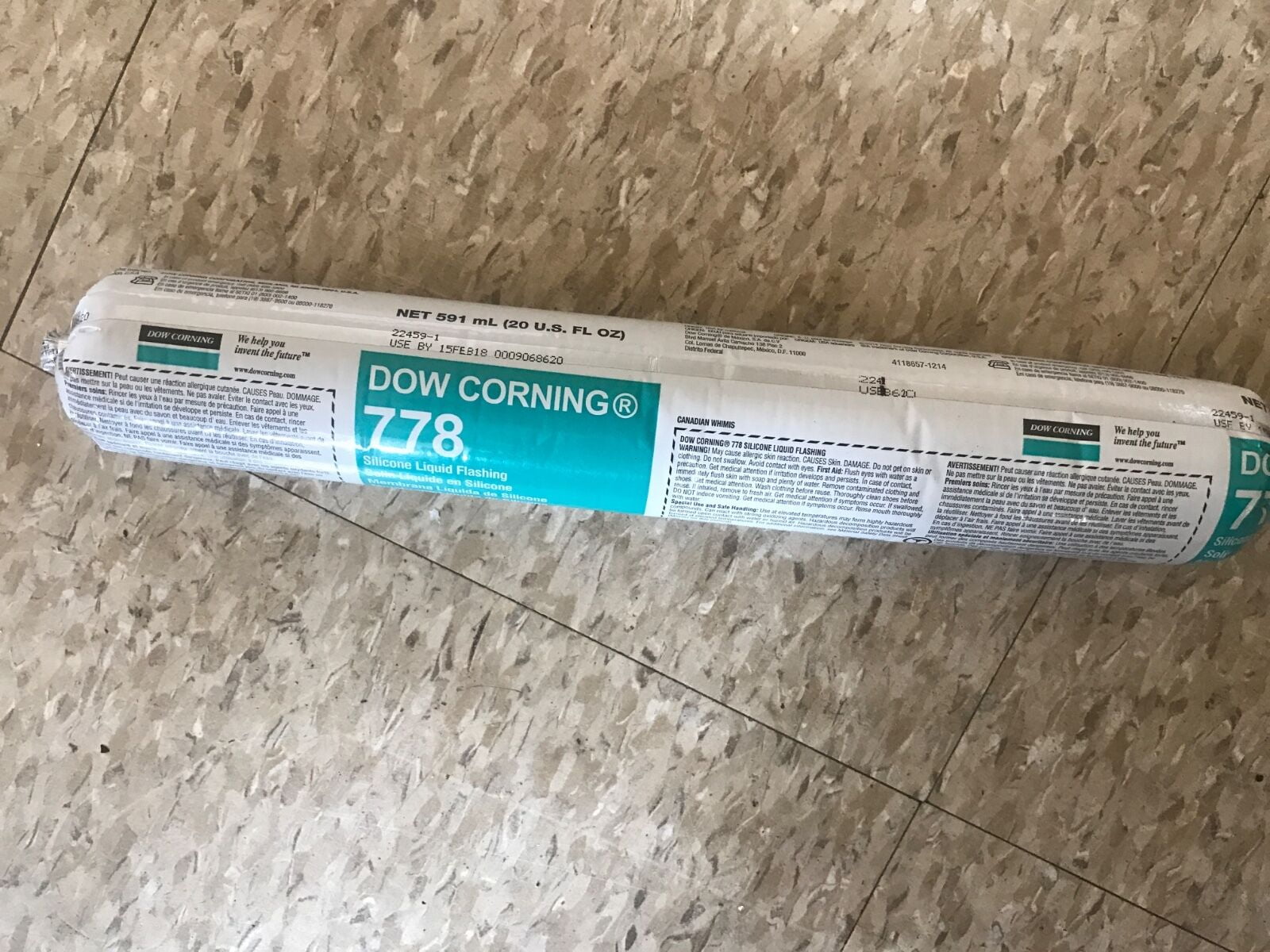 Dow Corning 778 Silicone Liquid Flashing, 20oz, EXP 2/15/18 - Walmart.com