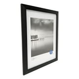 Mainstays Black 14x18 Matted to 11x14 Wide Bevel Gallery Frame for Wall ...