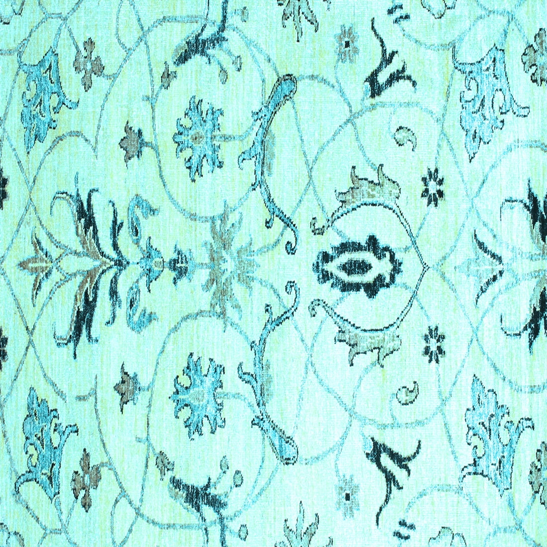 Ahgly Company Indoor Square Abstract Light Blue Contemporary Area Rugs ...