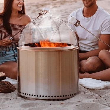 Muskoka Portable 19.5" Stainless Steel Smokeless Wood Burning Camping ...