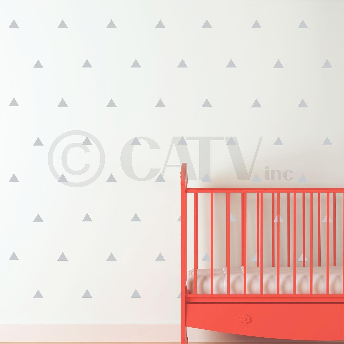Triangle Self Adhesive Decals Triangles Wall Pattern Vinyl Decal ...