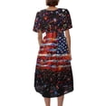 Independence Day Dress for Women 2026 - Patriotic USA Flag Star Print V ...