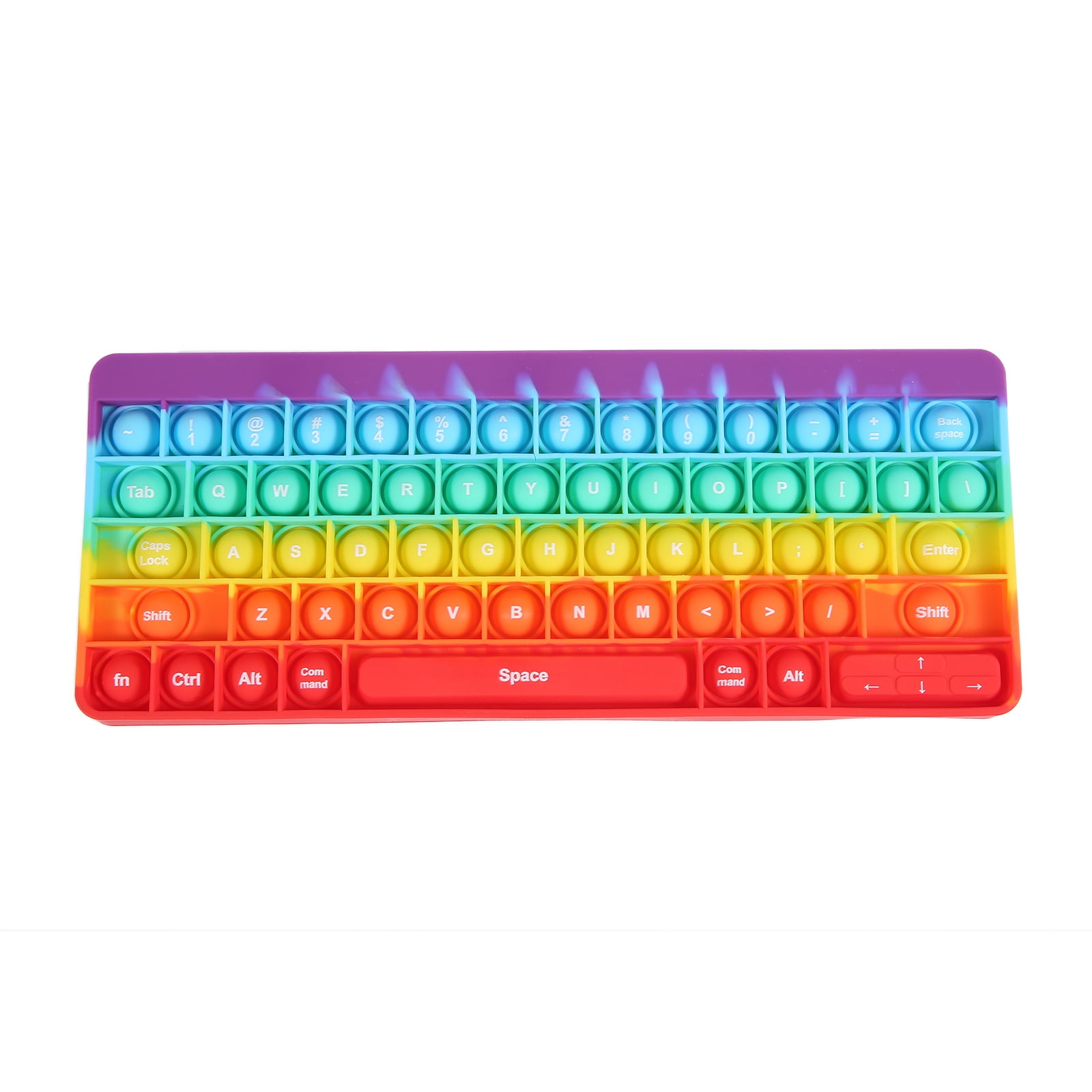 Buy Keyboard Fidget Pop Toy Sensory Alphabet Poppet Toy Silicone Bubble ...