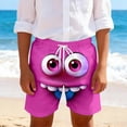 Bottoms for Boys Playful Face Print Comfortable Elastic Waistband Boys ...