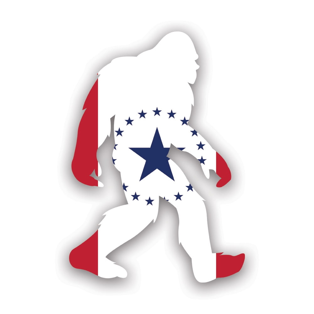 Mississippi Bigfoot Stennis Flag Sticker Decal - Self Adhesive Vinyl ...