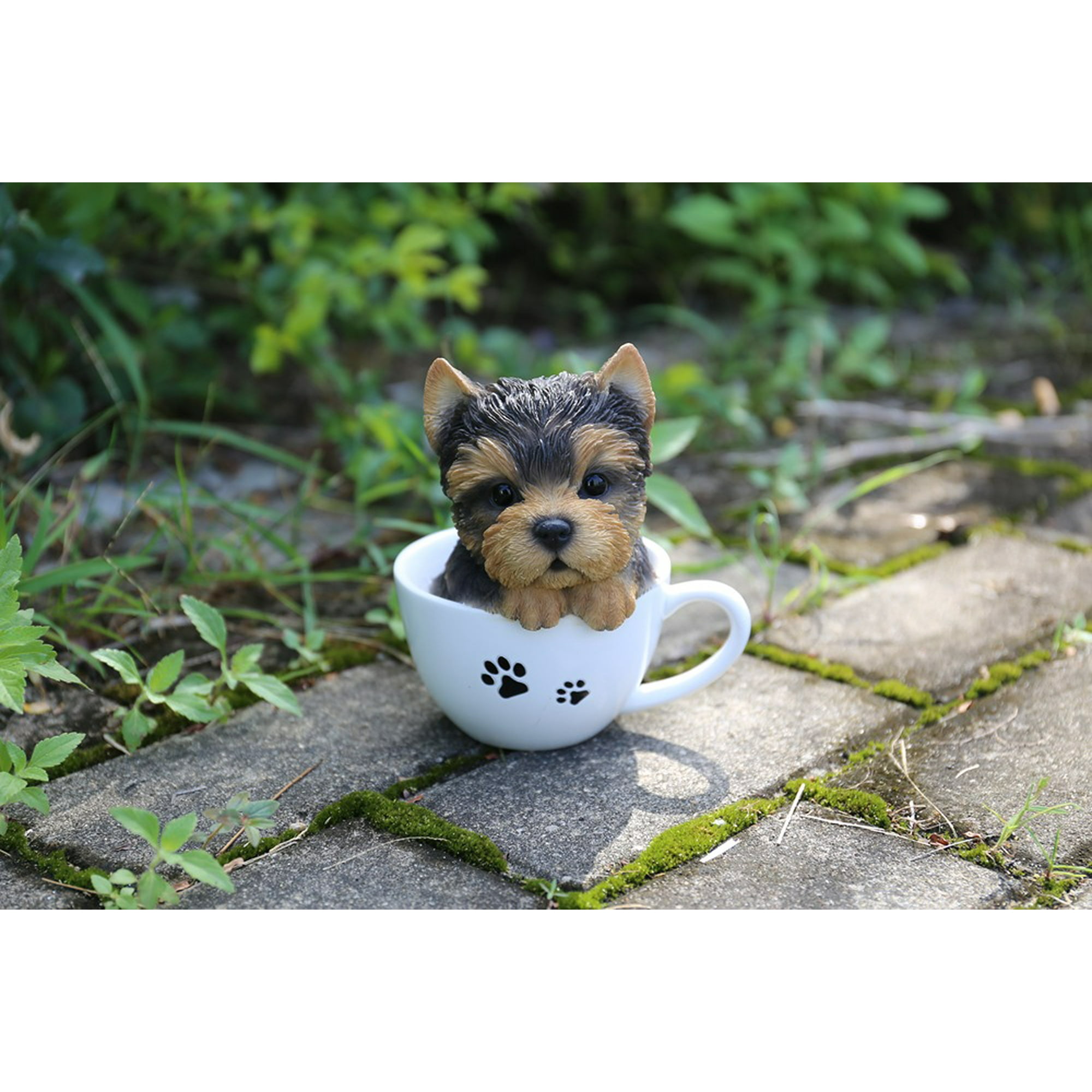 Click here for Hi-Line Gift Garden Animal Statue Teacup Yorkshire... prices