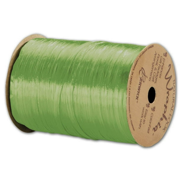 Berwick Offray Green Celadon Raffia Ribbon, 1/4'' Wide, 100 Yards ...