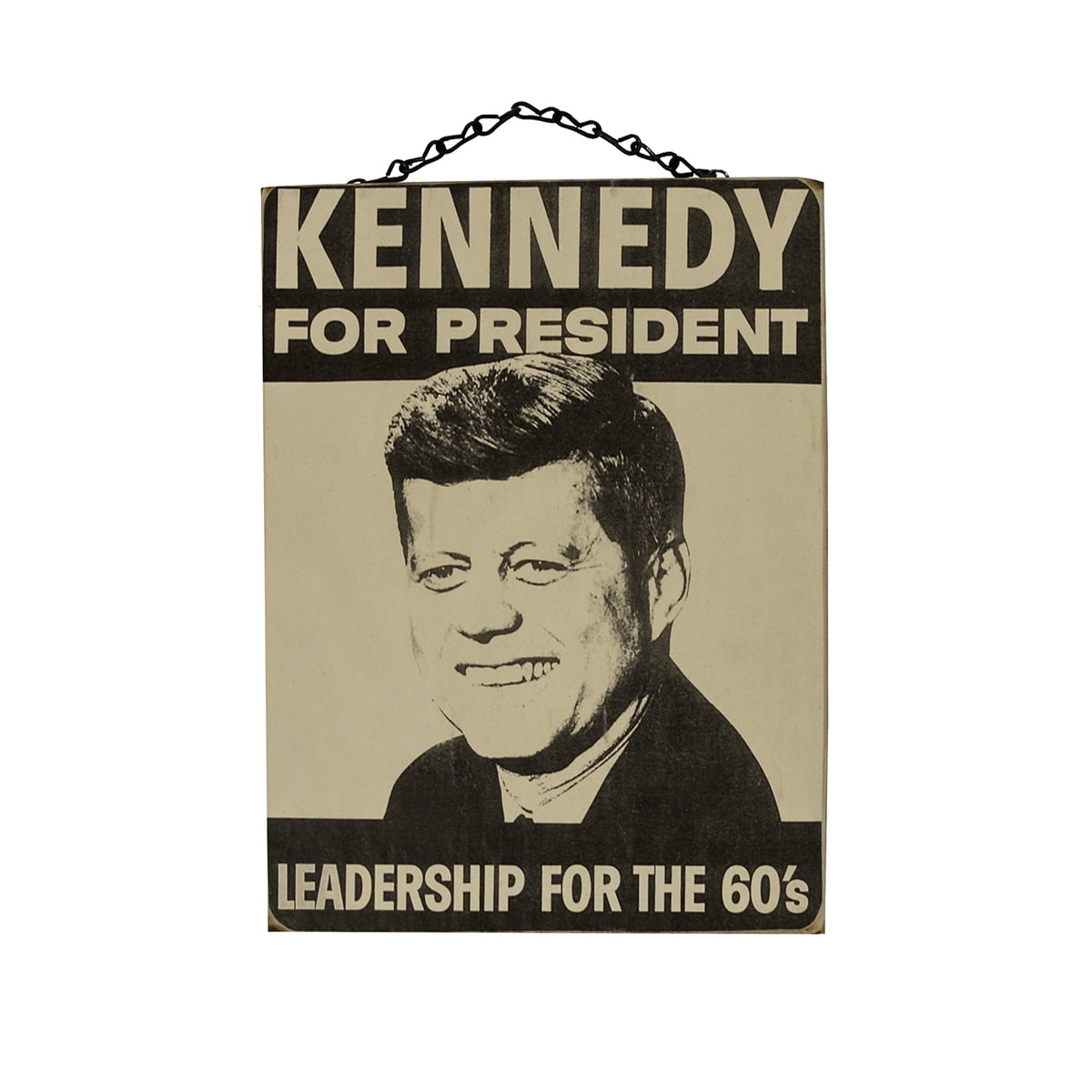 Retro Wood JFK For President Wall Sign John F Kennedy Political Ad ...