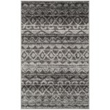SAFAVIEH Adirondack Emil Southwestern Area Rug, Ivory/Charcoal, 9' x 12 ...