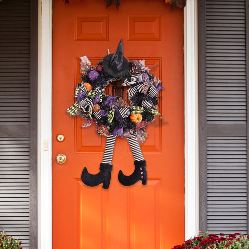 Halloween Wreath Witch Large Wicked Witch Legs Pendant Garland with ...