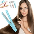 Mini Dual-Purpose Hair Styling Iron, Cordless USB Rechargeable Curl ...