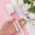 10 Yards Polyester Elastic Lace Trim Single Edged Flower Trimming for ...