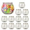 16 oz Clear Mini Plastic Fish Bowls (12 Pack) for Drinks, Decorations ...