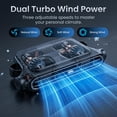 Car Seat Fan, Portable Headrest Cooling Fan with 3 Speeds & USB Power ...