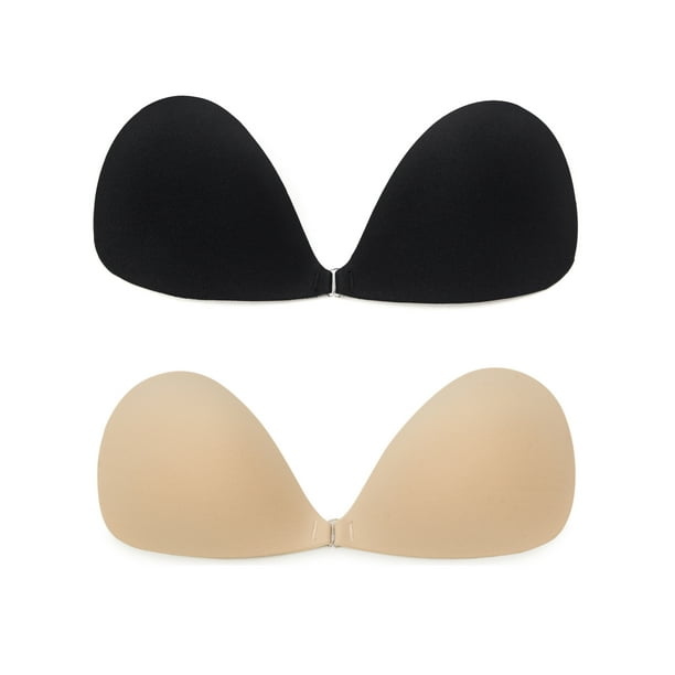 1-2Packs Strapless Self Adhesive Invisible Backless Push-up Bra ...