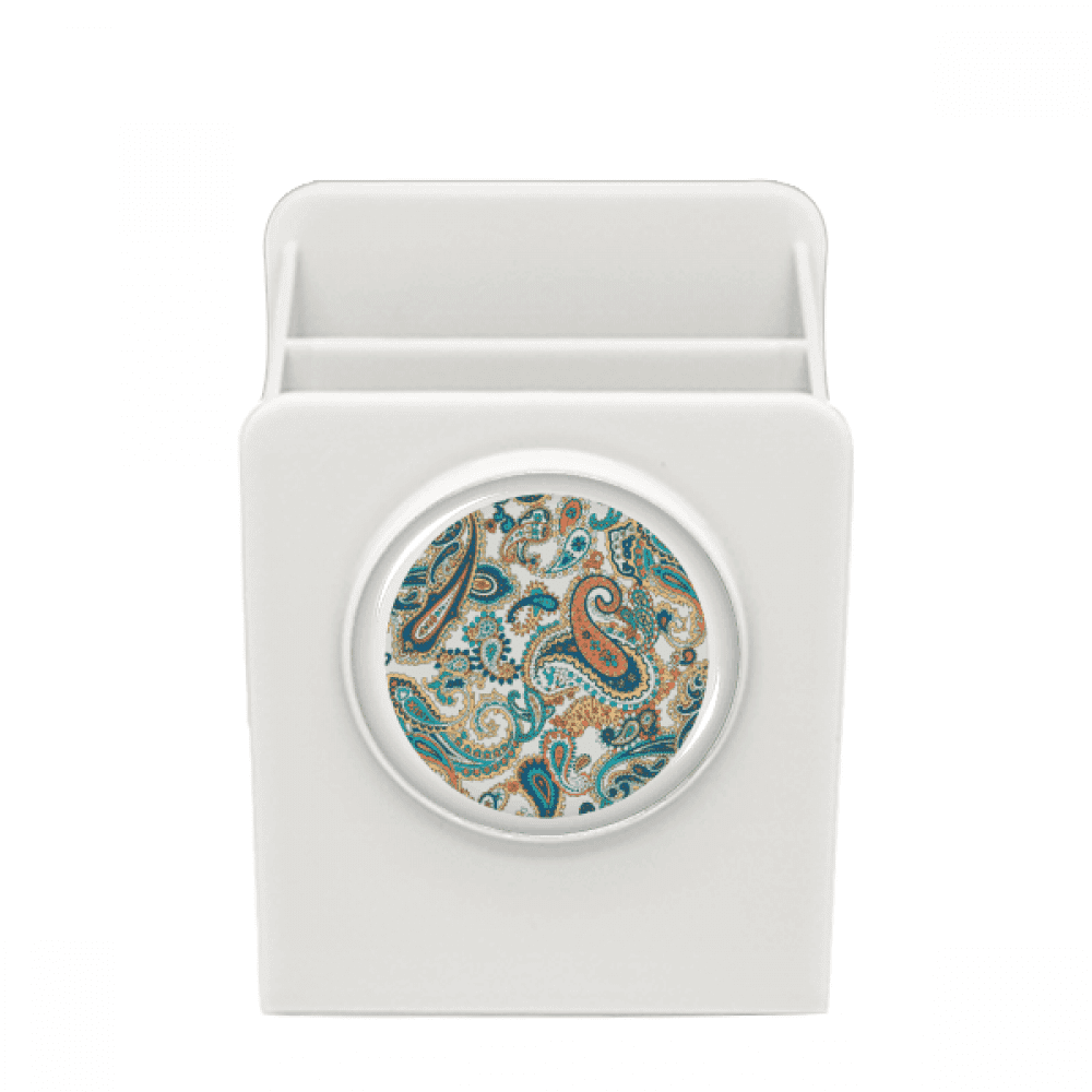 Classical Blue Orange Fish Pattern Desk Pencil Holder Cup Pen Organizer ...