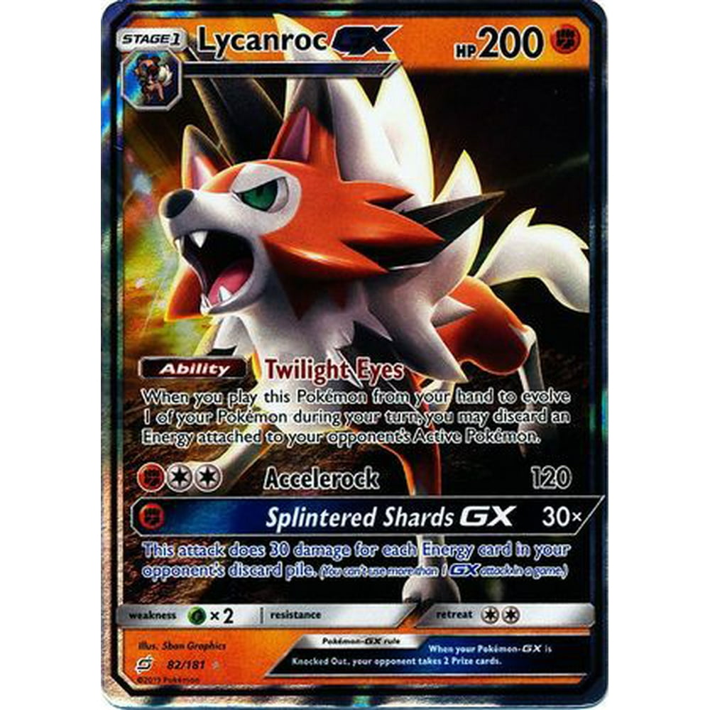 Pokemon Team Up Lycanroc-GX #82 - Walmart.com - Walmart.com