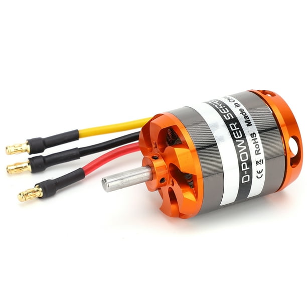 RC Aircraft Motor, Metal Strong Thrust RC Brushless Motor High Torsion ...