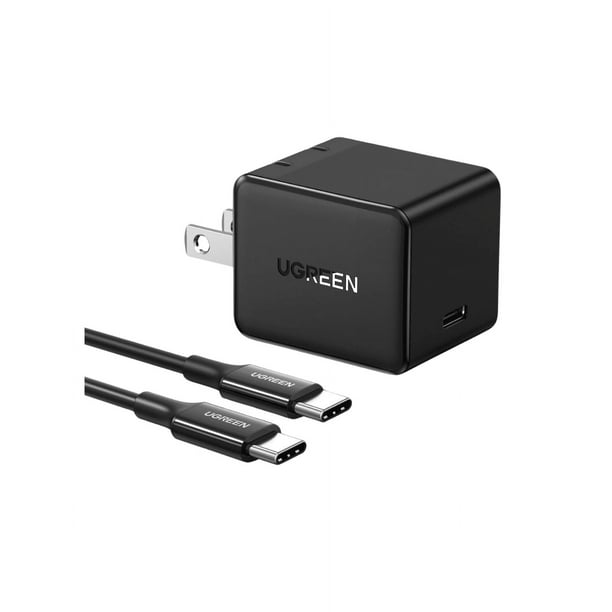 Cargador Tipo C de 25W Ugreen Carga Rápida con Cable USB C 1 m color negro Ugreen | Bodega ...