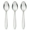 Mainstays Stainless Steel Teaspoon Set, 3-Piece Adult Tableware, Silver ...