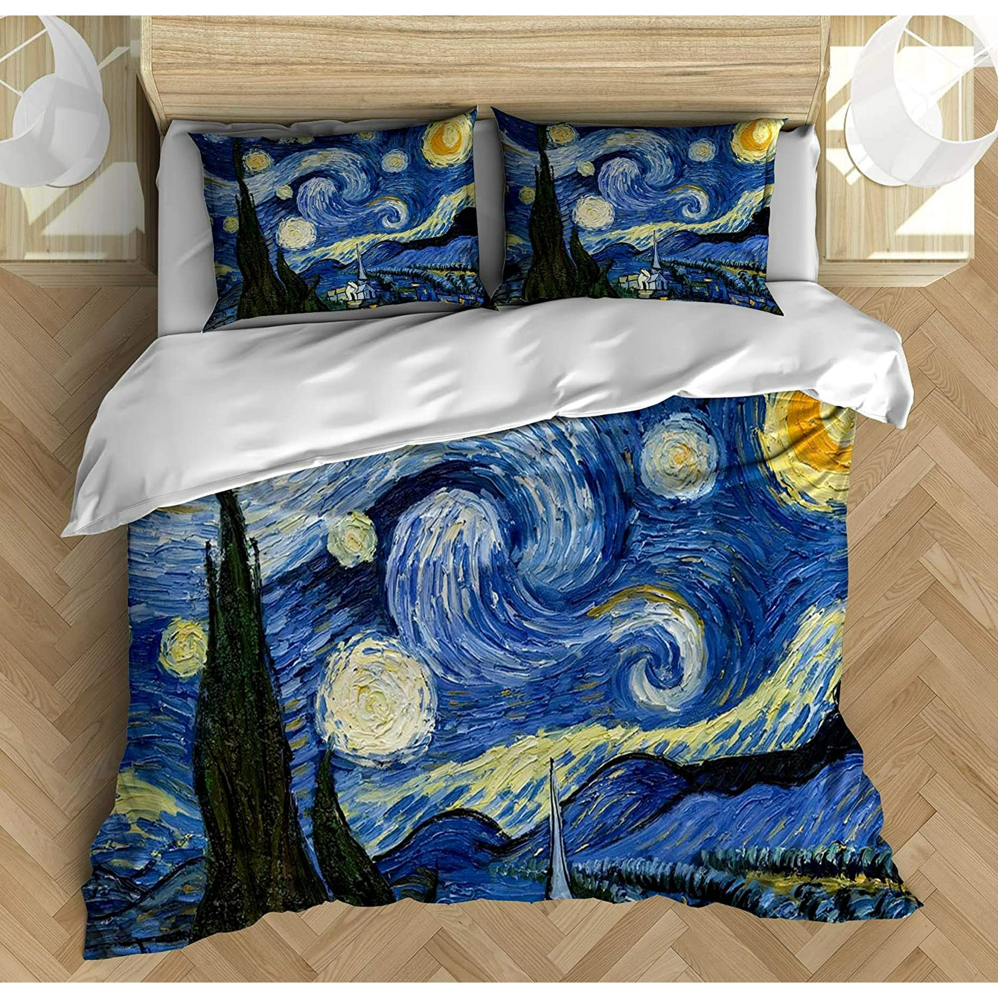Click here for Hshdldf Starry Night Van Gogh Duvet Cover Set Quee... prices