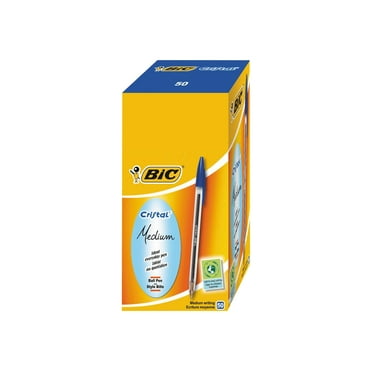 BIC Cristal Xtra Smooth Ball Pen, Medium Point (1.0mm), Blue, (Pack of 2) - Walmart.com
