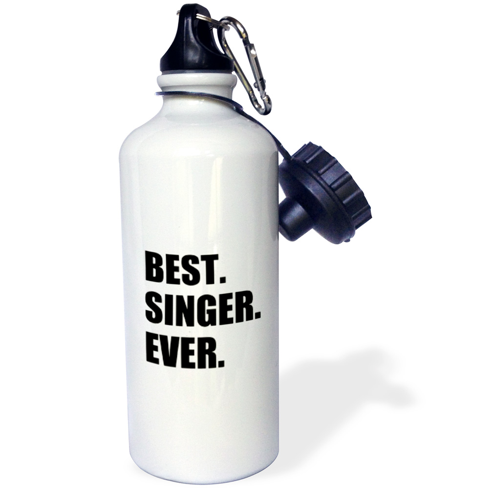 Best Singer Ever, fun gift for singing appreciation, black text 21 oz ...
