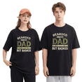 Bearded Inked Dad Cool Graphic Tee For Men, Dad Family Gift Cotton ...
