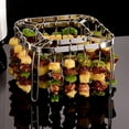 AHGQT Stainless Steel Air Fryer Skewer Rack, Vertical BBQ Skewers Set ...