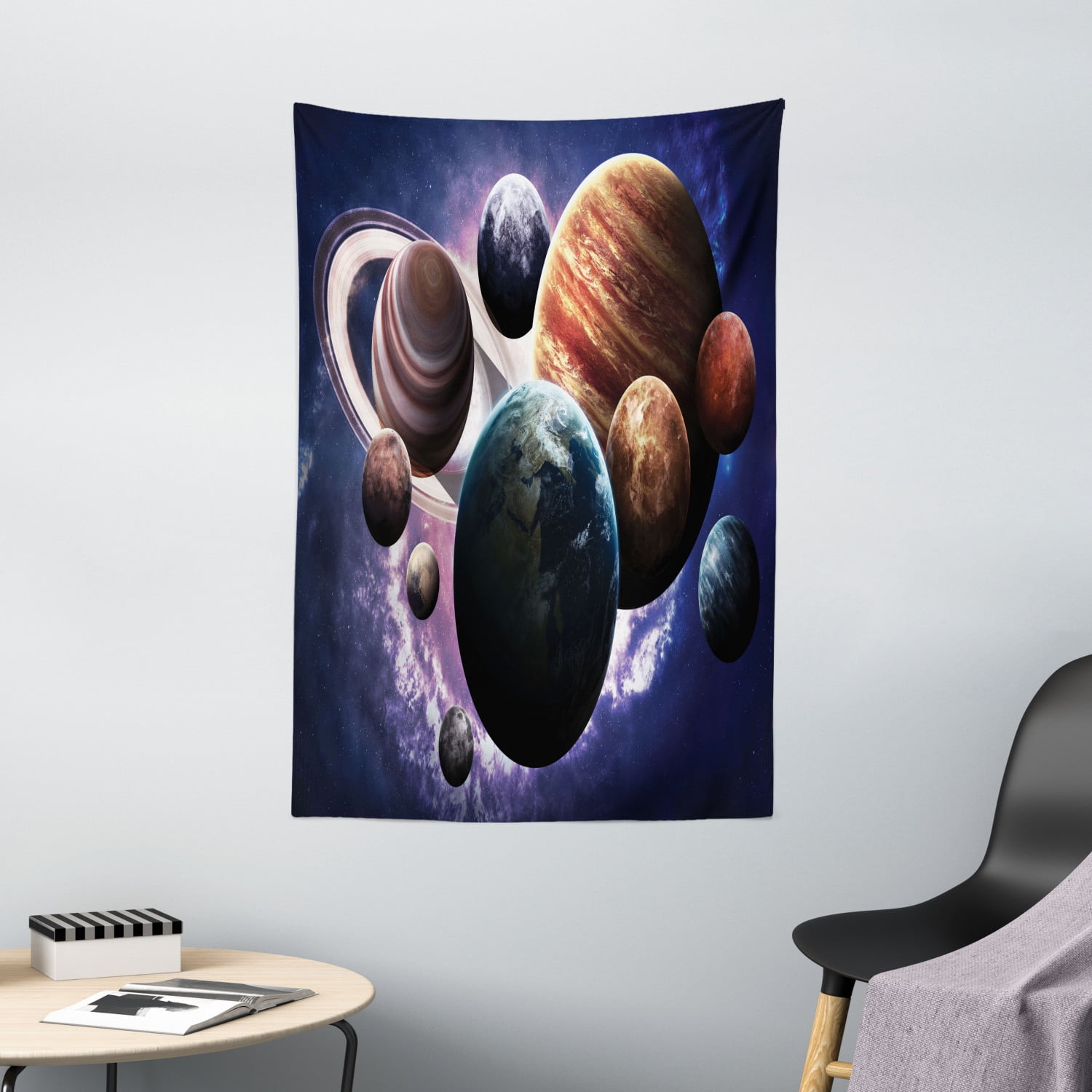 Space Tapestry, Solar System Planets All Together in Space Mercury ...