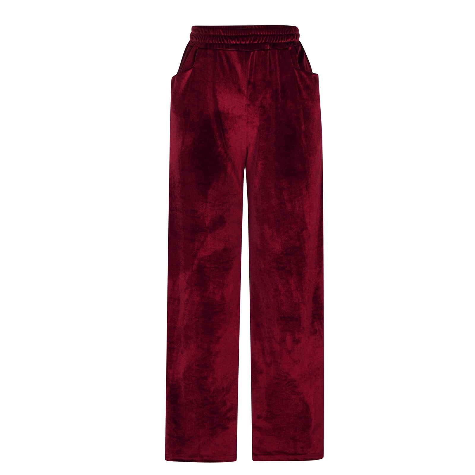 RQYYD High Waisted Velvet Pants for Women Elastic Waist Wide RQYYD High Waisted Velvet Pants for Women Elastic Waist Wide